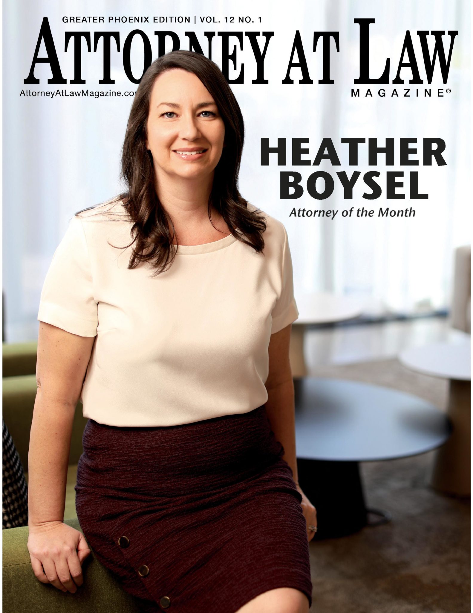 Managing Partner Heather Boysel On The Cover of Attorney At Law ...